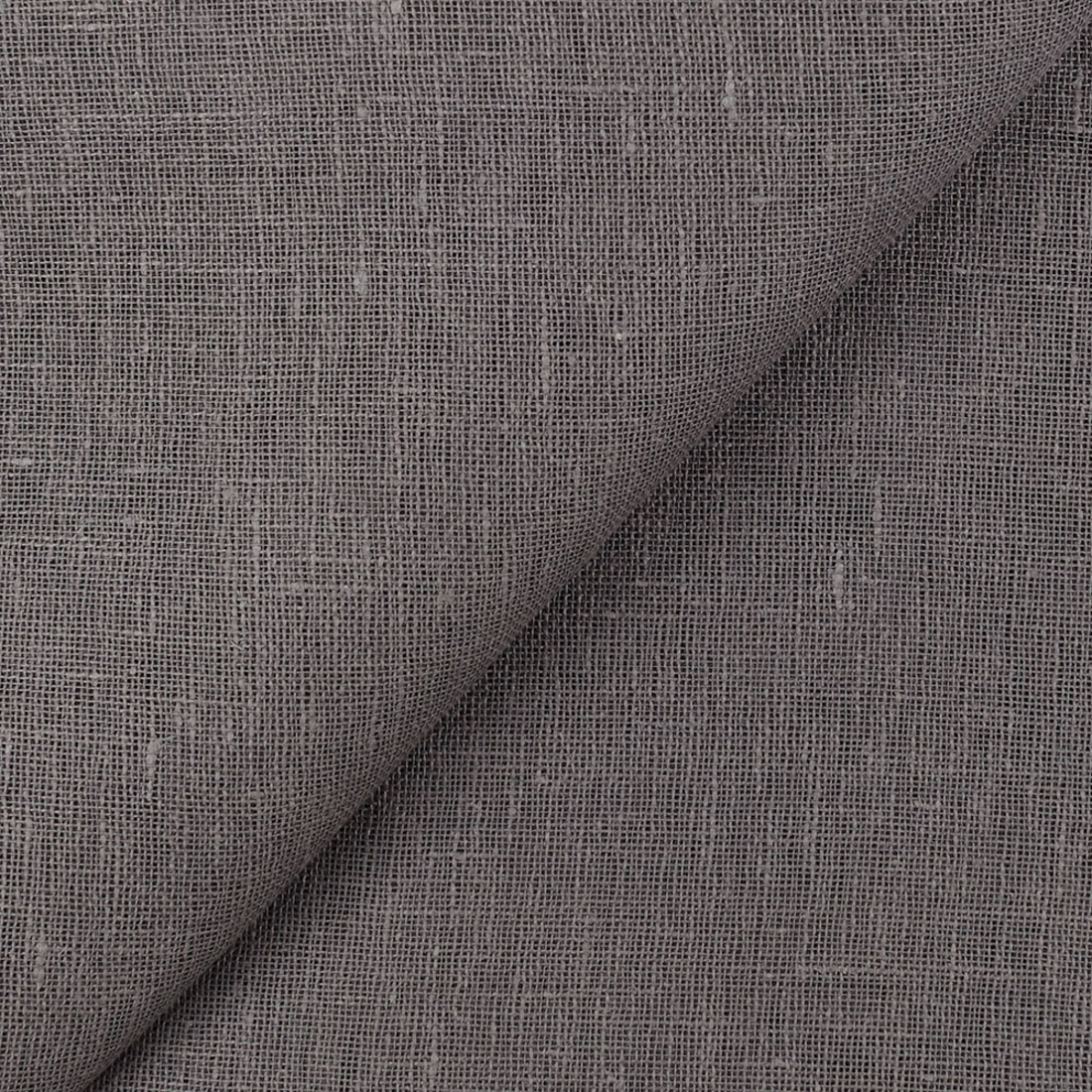 Fabric bolt IL041 Open Weave 100% Linen Fabric Asphalt Softened