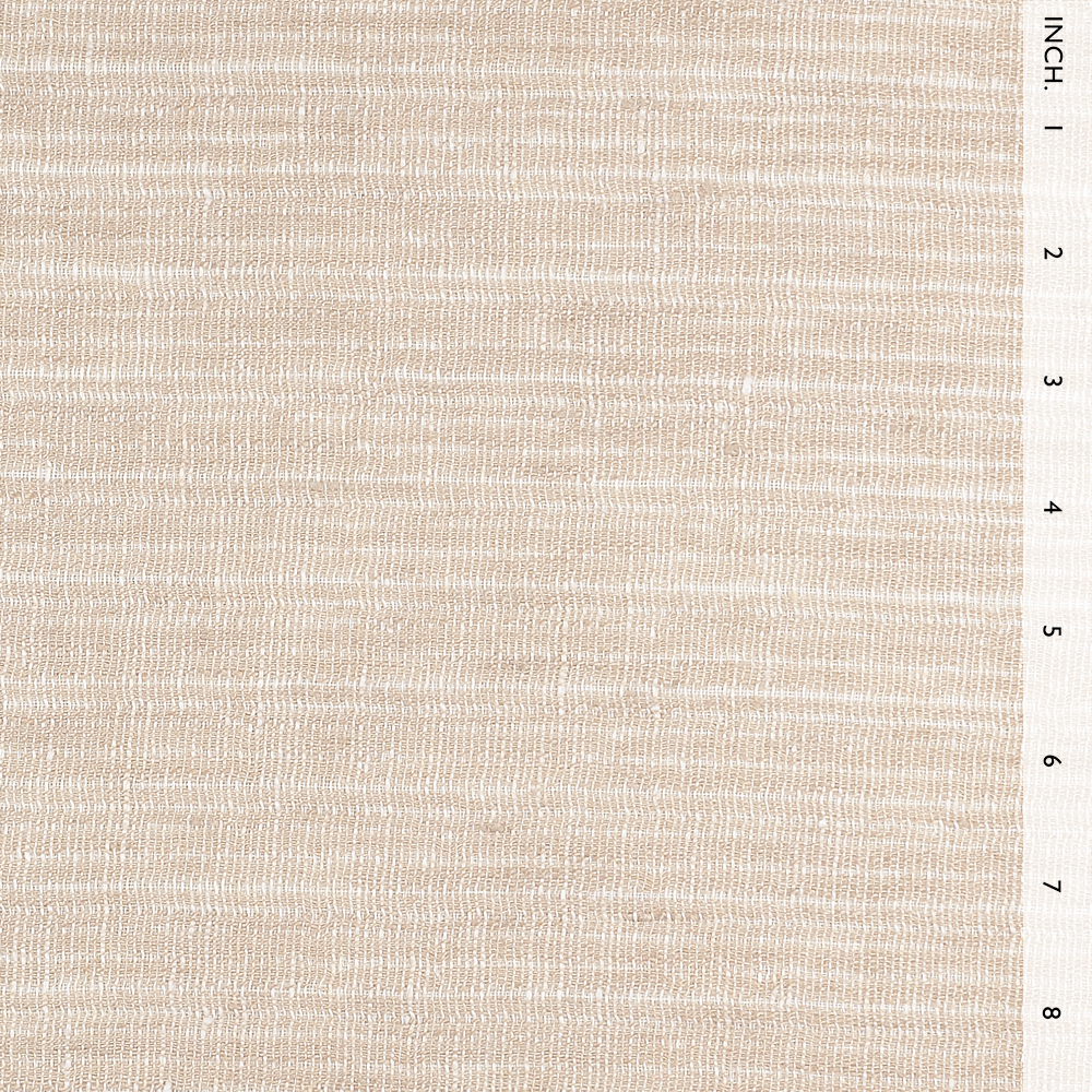 Fabric IL097 100% Linen fabric SAND / WHITE - BREEZE FS Signature Finish